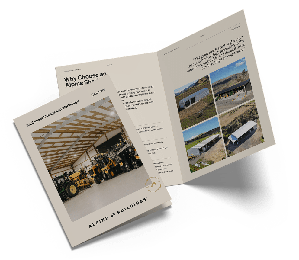 Implement Storage and Workshops Brochure Download | Alpine Buildings