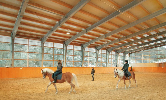 How much does a covered horse arena cost?